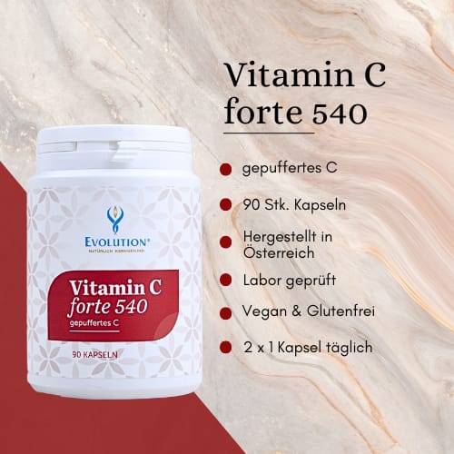 Vitamin C forte 540, gepuffertes C - Bio-Fachgeschäft